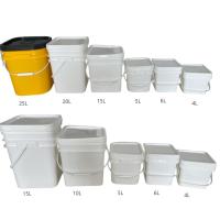 China 1L-25L Square Colour Buckets with Handle Certified by GAP/ISO/FDA and Leak Proof for sale