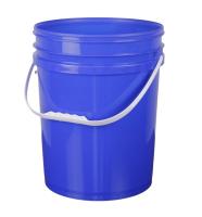 China 20L 25L Food Grade 5 Gallon 7 Gallon Plastic Buckets With Handle Paint Plastic Pail IML for sale