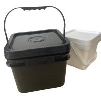 China Pet Food 5L 6L 8L 10L Square Plastic Bucket with Lid Recycle for sale