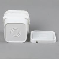 China Pet Food 5L 6L 8L 10L Square Plastic Bucket with Lid Recycle for sale