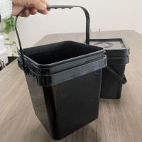 China 5L Square Pail with Easy Open and Close Lid Made of Polypropylene Printing Heat Transfer for sale