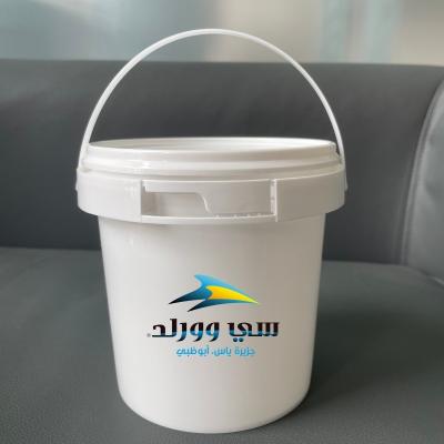 China Food Grade 2 Liter Plastic Bucket with 1.0-2.5 MM Thickness and GAP/ISO/FDA Certificate for sale