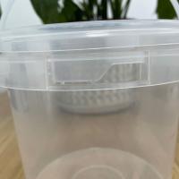 China Custom Logo Printing Plastic Bucket with Lid Food Grade White and Environment Friendly for sale