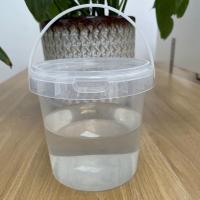 China Custom Logo Printing Plastic Bucket with Lid Food Grade White and Environment Friendly for sale
