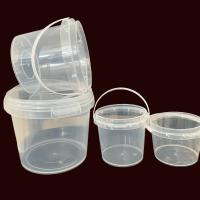 China 500ml 1 Liter 2 Liter 3 Liter Popcorn Bucket Plastic Pail with 100% Virgin PP Material for sale