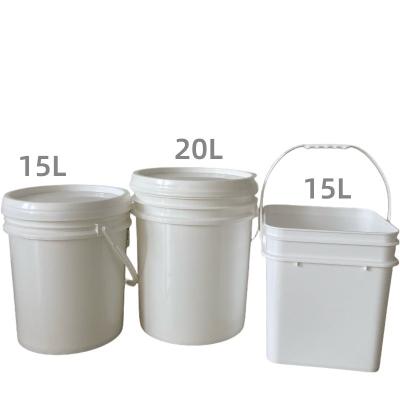 China Tool Customized 2L 5L 8L 10L 20L 25L 5 Gallon Plastic Bucket with Lid and Handle Durable for sale