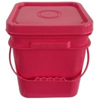 China Durable Square Plastic Bucket 1-25L in White Color for Storage and Impact Resistance for sale