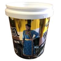 China 5L 20L Round Plastic Drums Pails PP Material Bucket for Paint Square or Round Design for sale