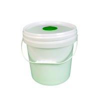 China Transparent 5L Plastic Bucket with Spout Lid Liquid Container Certificate GAP/ISO/FDA for sale
