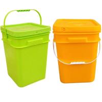 China Food Grade 20 Liter Square Bucket for Coffee Bean Preservation and Storage for sale