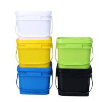 China Square Plastic Pail with Lid Durable and Storage Solution for sale