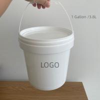 China Soup Storage Bucket with Lid and Handle Round Plastic Food Tub BPA Free Thickness 1.0 to 2.5 MM for sale