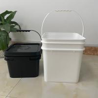 China Chemical Custom 5L 6L 7L 8L 9L 10L Printed Square Buckets for Food Storage for sale
