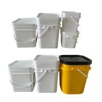 China Recycle Square Plastic Bucket with GAP/ISO/FDA Approved Chemical Resistance for sale