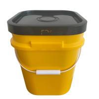 China Easy Open Close Square Plastic Pail 5L 8L 10L 15L 20L Thickness 1.0 to 2.5 MM Durable for sale