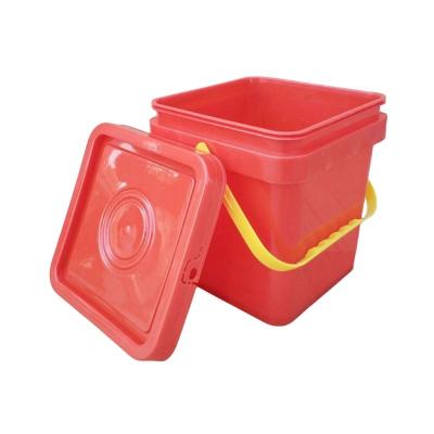 China 1.0 to 2.5 MM Thickness Plastic Storage Pail Tubs Barrel and Square Bucket for sale