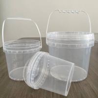 China 3 Gallon Plastic Bucket with Logo Polypropylene Ice Cream and Candy Food Container for sale