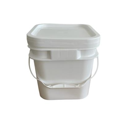 China Silk Screen/Heat Transfer/IML 1.0-2.5mm Plastic Bucket with Lids 4 Liter Pail for sale