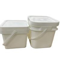 China Silk Screen/Heat Transfer/IML 1.0-2.5mm Plastic Bucket with Lids 4 Liter Pail for sale
