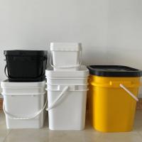 China Silk Screen/Heat Transfer/IML Printing Plastic Pail 8L 10L 15L 18L Handle Storage for sale