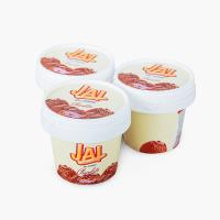 China Bucket with Color Lid Plastic Round Candy Bucket Coffee Bean Bucket for sale