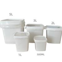 China Stock Pail 500ml Clear Plastic Container with Accessories and Certificate of Compliance for sale