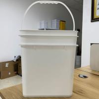 China 5 Gallon 6 Gallon Plastic Bucket Paint Pail with Easy Open Lid Printing Heat Transfer for sale
