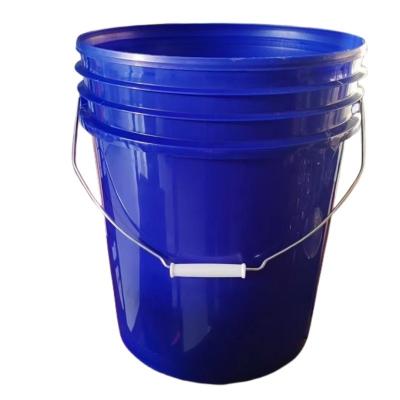 China Round 6.5 Gallon Container 25 Liter Plastic Bucket with Lid and 1.0 to 2.5 MM Thickness for sale