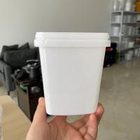 China Food Clear Bucket 500ml 1L 2L 3L 5L Square Plastic Bucket with Lid Customized for sale
