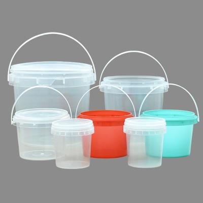 China Certificate GAP/ISO/FDA 300ml-5L Custom Clear Peanut Butter Sauce Food Packaging Container Bucket with Lid for sale