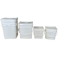 China GAP/ISO/FDA Certified IML Printed Dog and Cat Pet Food Square Bucket Rectangle Barrel Pail for sale
