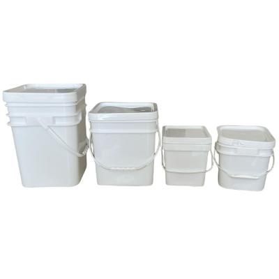China GAP/ISO/FDA Certified IML Printed Dog and Cat Pet Food Square Bucket Rectangle Barrel Pail for sale