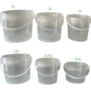 China GAP/ISO/FDA Certified 200ml-5L White or Clear Round Packaging Container Bucket with Lid for sale