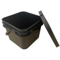 China Tool 2 Gallon Square Plastic Bucket Tubs Container with Tamper Evident Lids GAP/ISO/FDA Certified for sale