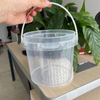 China 500ml Round Plastic Container with Lid Food Grade Transparent Round 8/12/16/24/32 oz for sale
