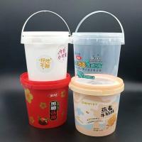 China 500ml Round Plastic Container with Lid Food Grade Transparent Round 8/12/16/24/32 oz for sale