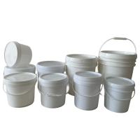 China 1.0 to 2.5 MM Thickness Plastic Round Color Clear White Bucket with Lid and Versatile for sale