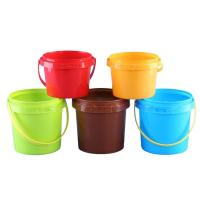 China 1.0 to 2.5 MM Thickness Plastic Round Color Clear White Bucket with Lid and Versatile for sale