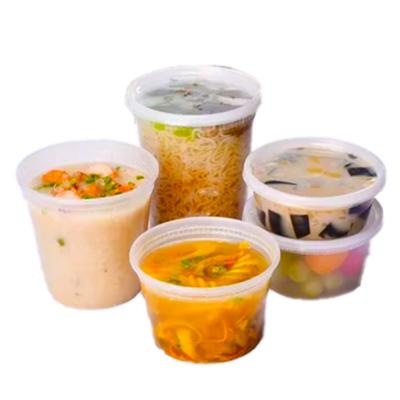 China 200ml 300ml 500ml 750ml 1L Plastic Bucket with Lid and Handle Heat Transfer Printing for sale