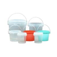 China Clear Dumpling Container with Buckets Lid and Handle 200ml 300ml 500ml 750ml 1L 2L 3L for sale