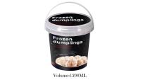 China Clear Dumpling Container with Buckets Lid and Handle 200ml 300ml 500ml 750ml 1L 2L 3L for sale