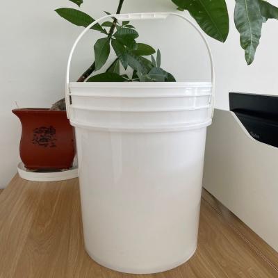 China 5KG and 10KG Plastic Bucket Paint Container with Lid For Pet Food Packaging for sale