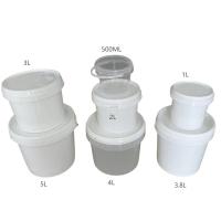 China Round or Square Containers with Food Grade Easy-Opening Plastic Tubs and Lid for sale