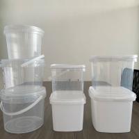 China 1.0-2.5 MM Thickness Jumbo Buckets with Accessories Lid Handle Made in Plastic Tubs for sale