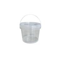 China Food Grade Plastic Container For Ice Cream Candy With Lid 200ml 300ml 500mL 750ml 1L for sale