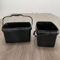 China 3L Rectangle White Plastic Bucket with Lid Thickness 1.0 to 2.5 MM and Affordable for sale