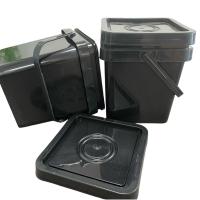 China 5L Square Plastic Bucket Pail Customizable and Recyclable for Seed Packaging for sale