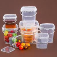 China Food Grade Plastic Bucket Container 1-25L in Color and White with IML Printing Square for sale