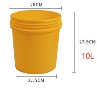 China 10 Liter Plastic Bucket with Lid Heavy-Duty Food Bucket 1.0 to 2.5 MM Thickness BPA-Free for sale