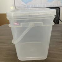 China Chemical Black 4L Clear Square Bucket with Lid from Plastic Bucket for sale
